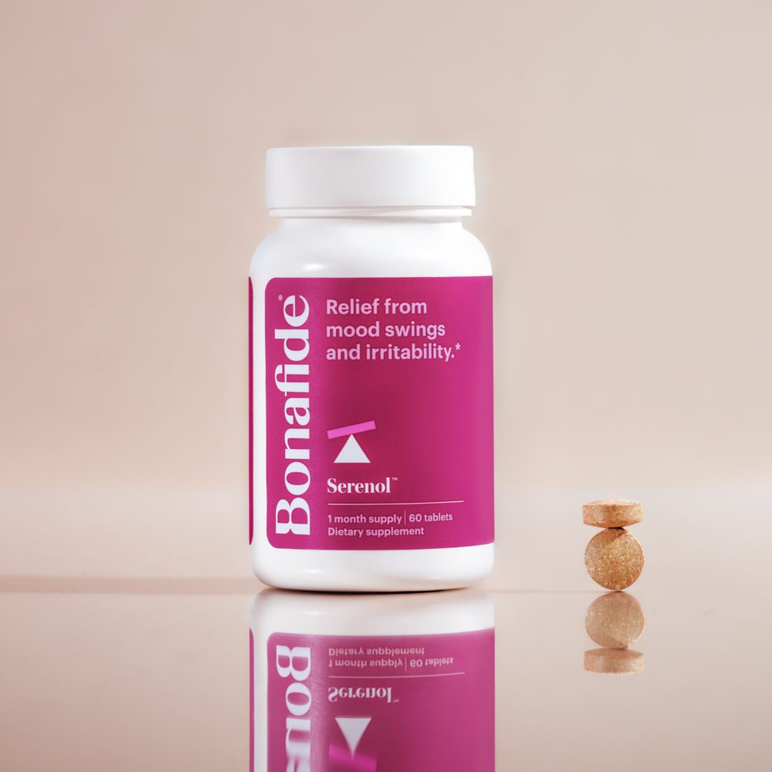 Serenol | PMS Supplement | Naturally Powerful & Hormone-Free | Bonafide