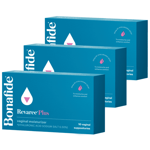 Revaree Plus | Hyaluronic Acid Vaginal Dryness Suppository | Bonafide