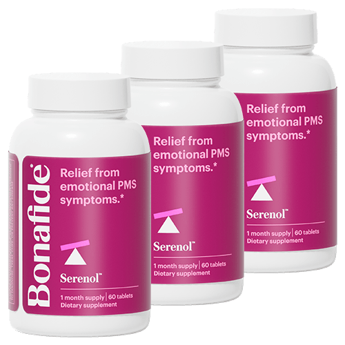 Serenol | PMS Supplement | Naturally Powerful & Hormone-Free | Bonafide