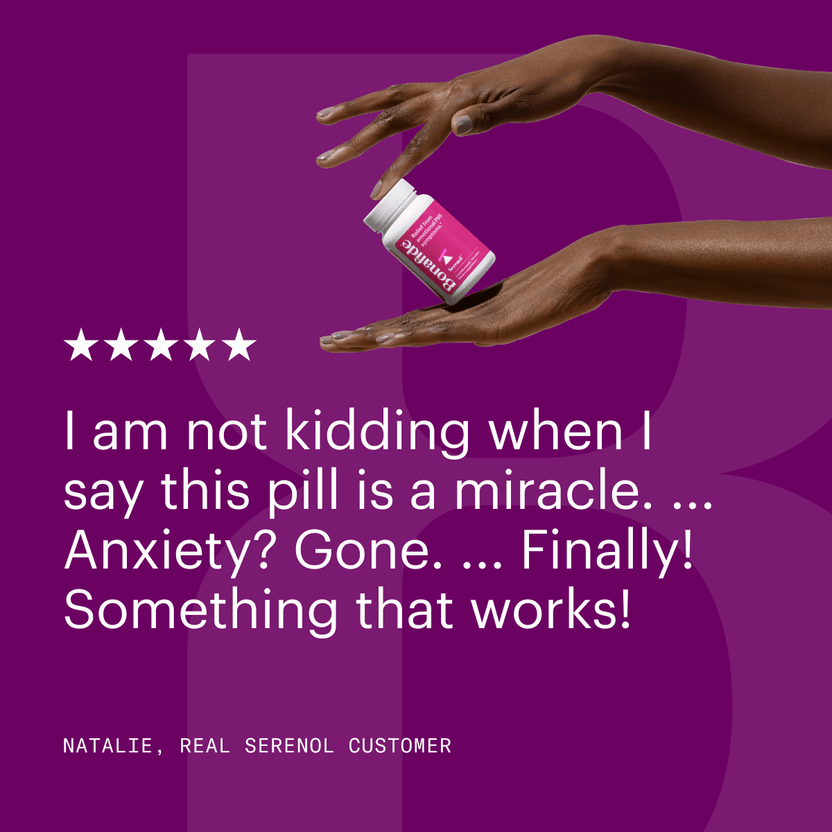 Serenol | PMS Supplement | Naturally Powerful & Hormone-Free | Bonafide